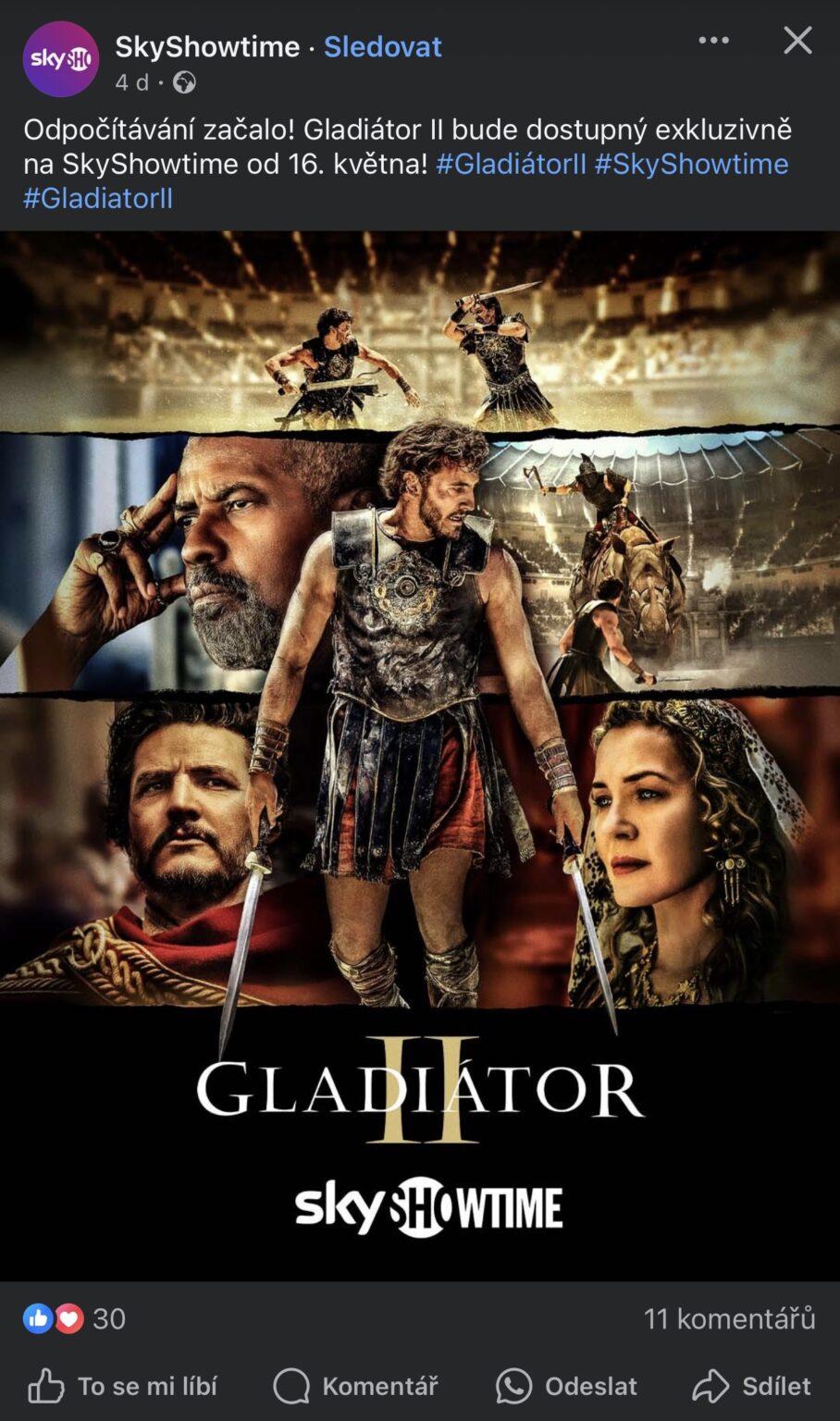 El mayor éxito de acción del año pasado, Gladiator II, llegará al ...