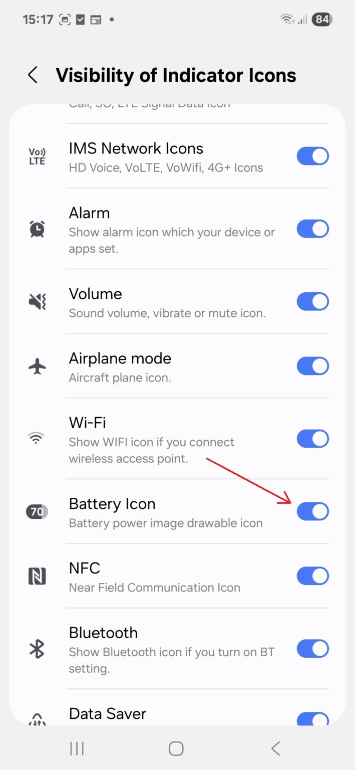 How to on a Samsung phone with One UI 7 change battery icon? – Samsung ...